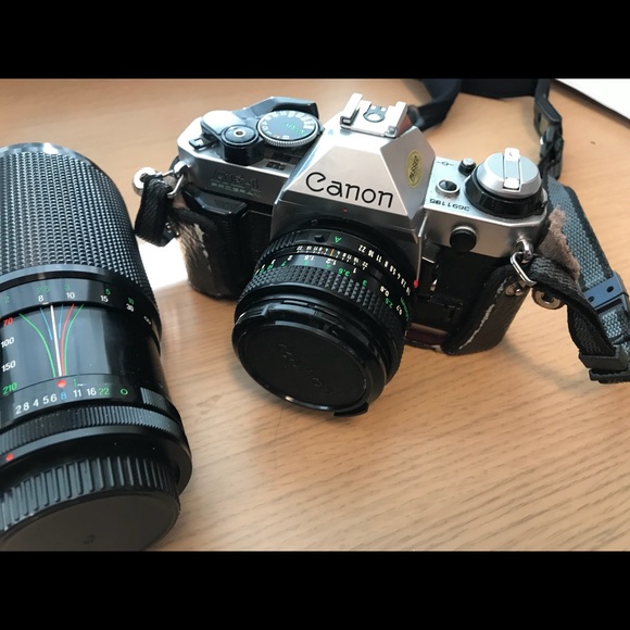 Canon | Other | Canon Ae Camera 35 Mm Flash And Three Lenses | Poshmark